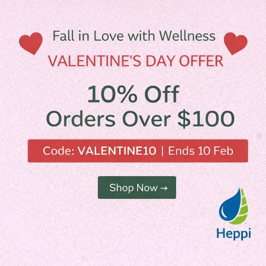Celebrate Love & Wellness – Valentine’s Day Offer Inside 💗 – Heppi