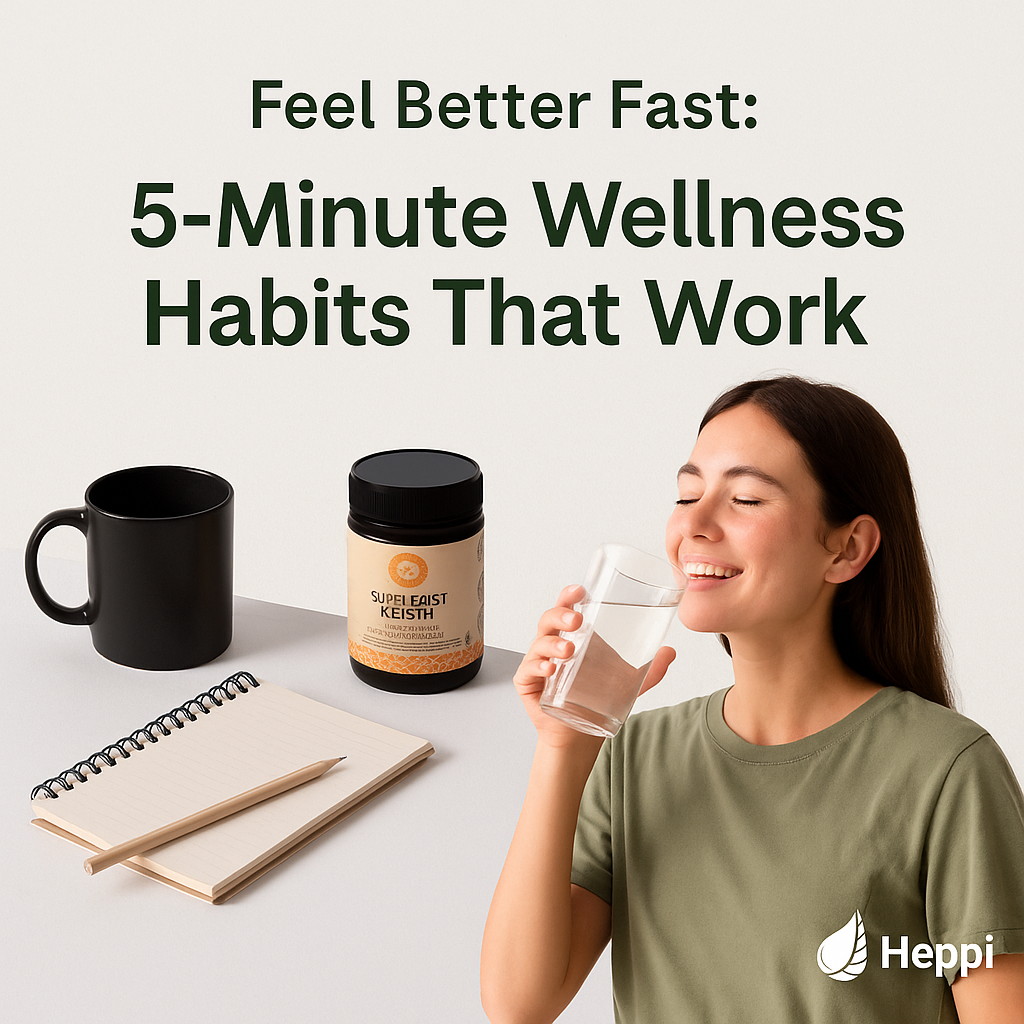 🧘‍♀️ “Feel Better Fast: 5-Minute Wellness Habits That Work” – Heppi